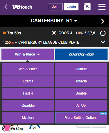 Extended race betting options out now - TABtouch Blog